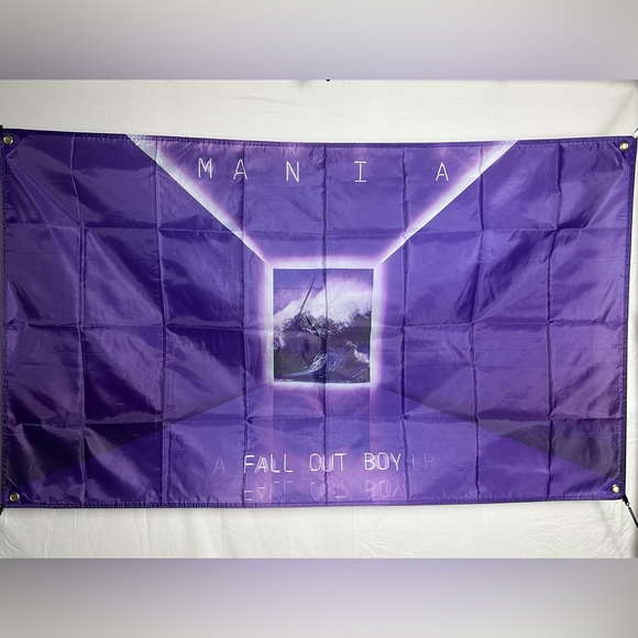 Wall Decor | Fall Out Boy Banner Tapestry Polyester 5x3ft With 4 ...